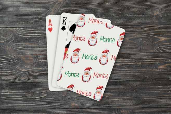 Personalized Santa Playing Cards — Potter's Printing
