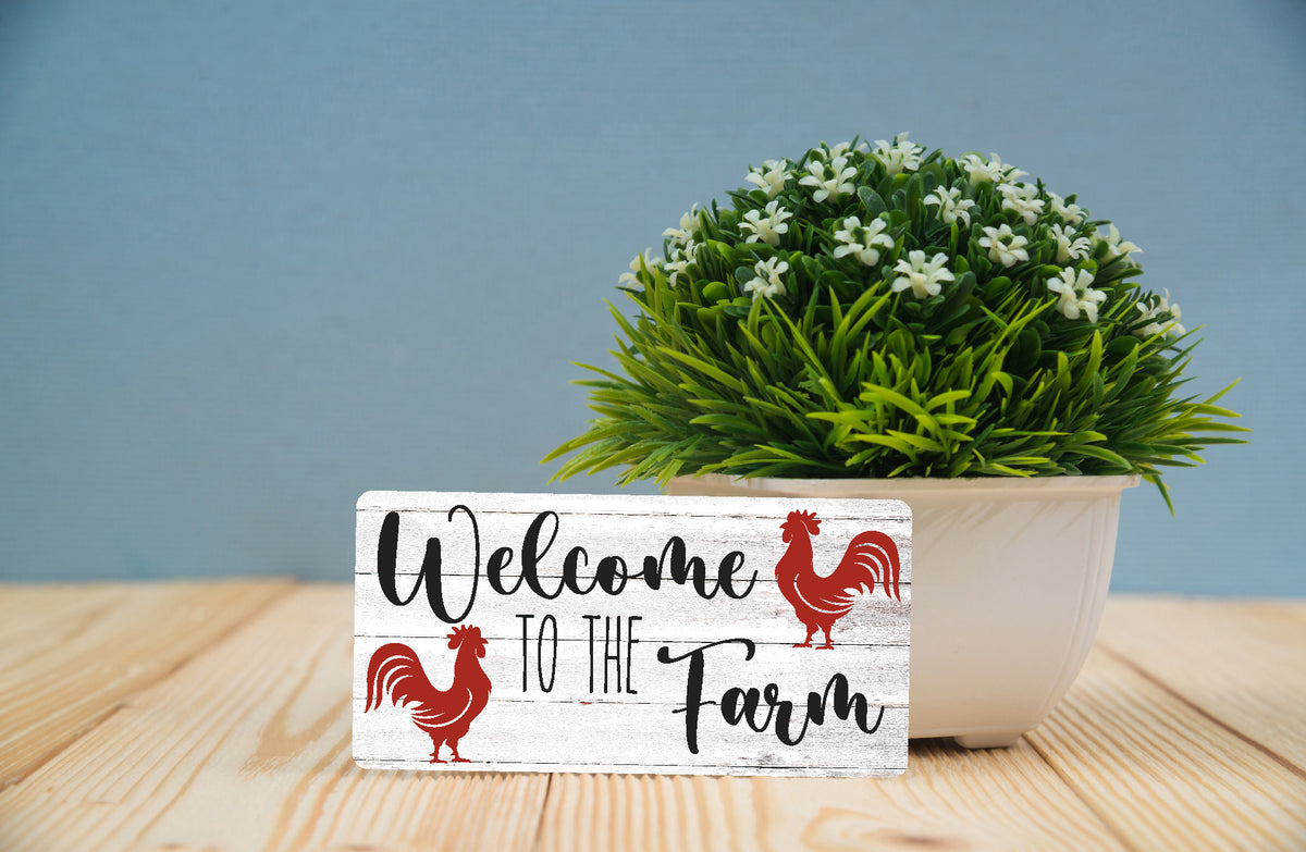 Welcome to the Farm Wreath Sign — Potter's Printing