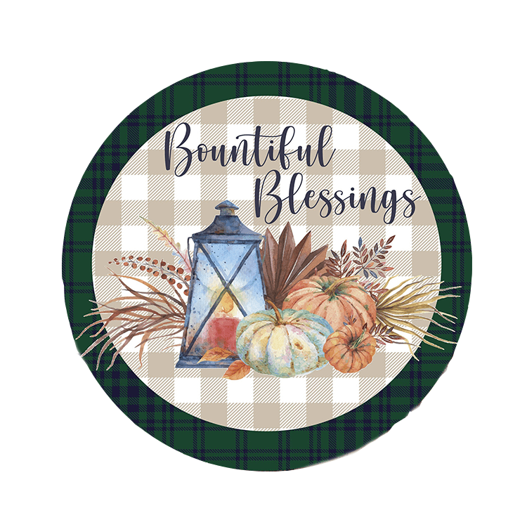 'Bountiful Blessings' Decorative Door Sign — Potter's Printing
