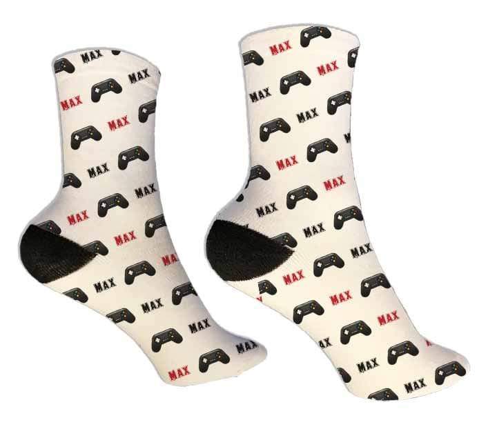 Personalized Game Controller Design Socks — Potter's Printing