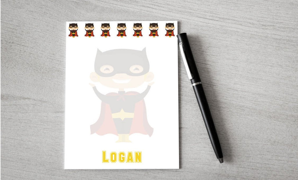 superhero notepad