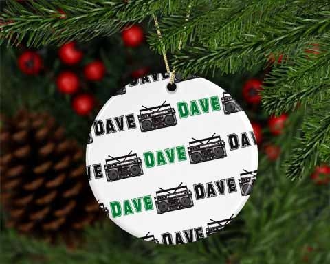 Personalized Boombox Ornament — Potter's Printing